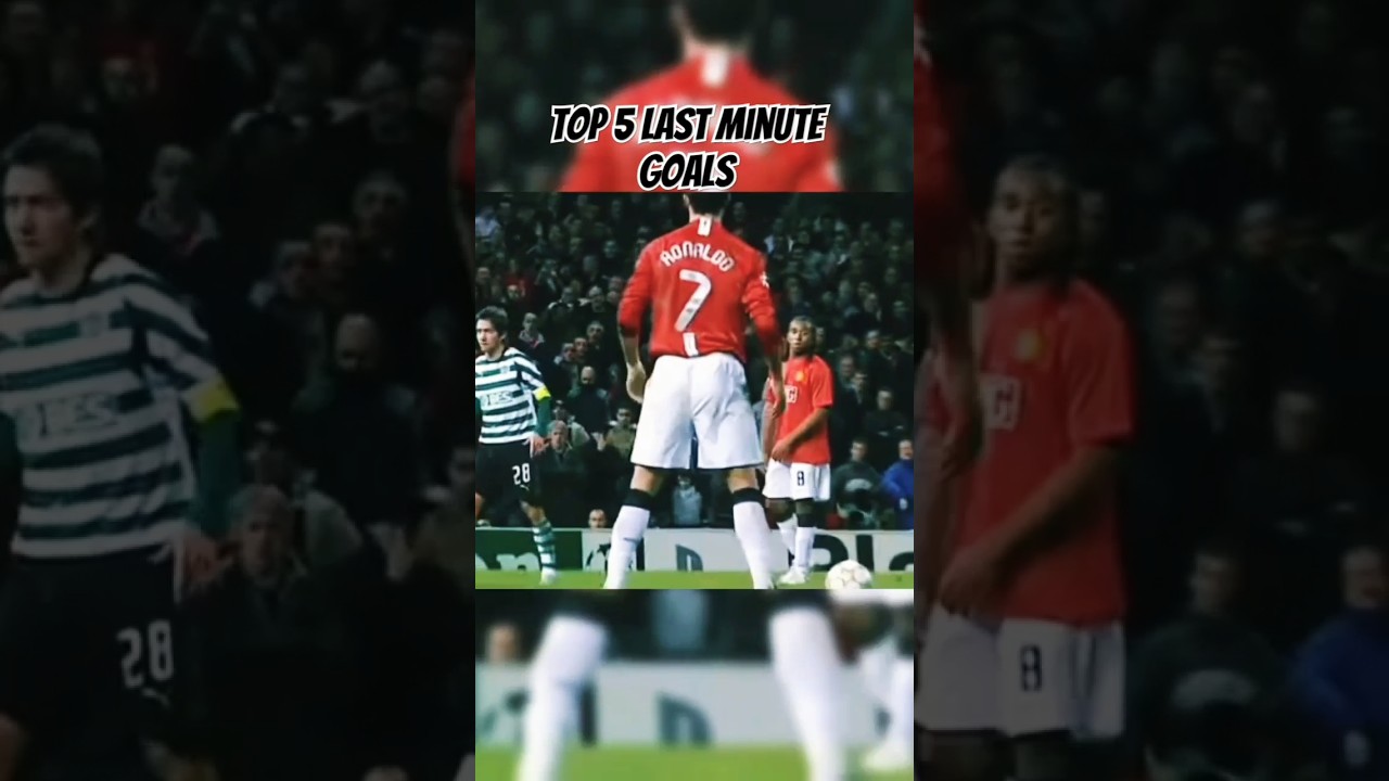 Top 5 Best Last minute goals in football#footballgoals #goals #football ...