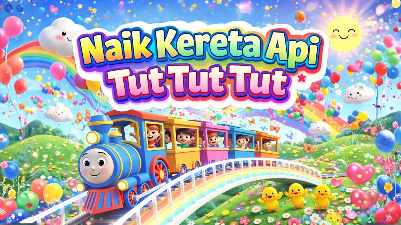 Naik Kereta Api Tut Tut Tut 🚂 | Lagu Anak Indonesia | Video Anak Ceria ...