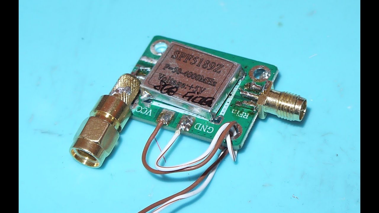 SPF5189Z filtered LoRa amplifier - YouTube