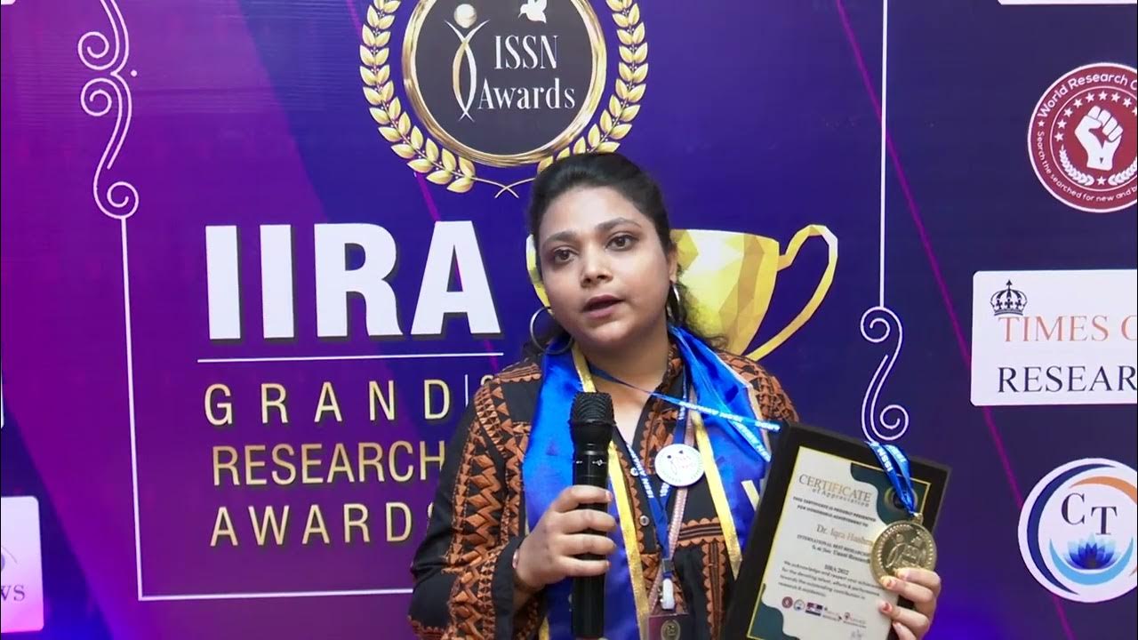 DR. IQRA HASHMI, INTERNATIONAL BEST RESEARCHER AWARD WINNER INTERVIEW ON IIRA 2022. - YouTube