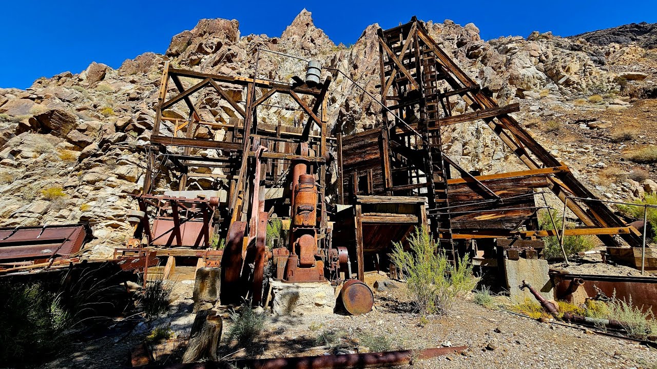First Water Powered Stamp Mill in Death Valley: 1890s Gem & Corona ...