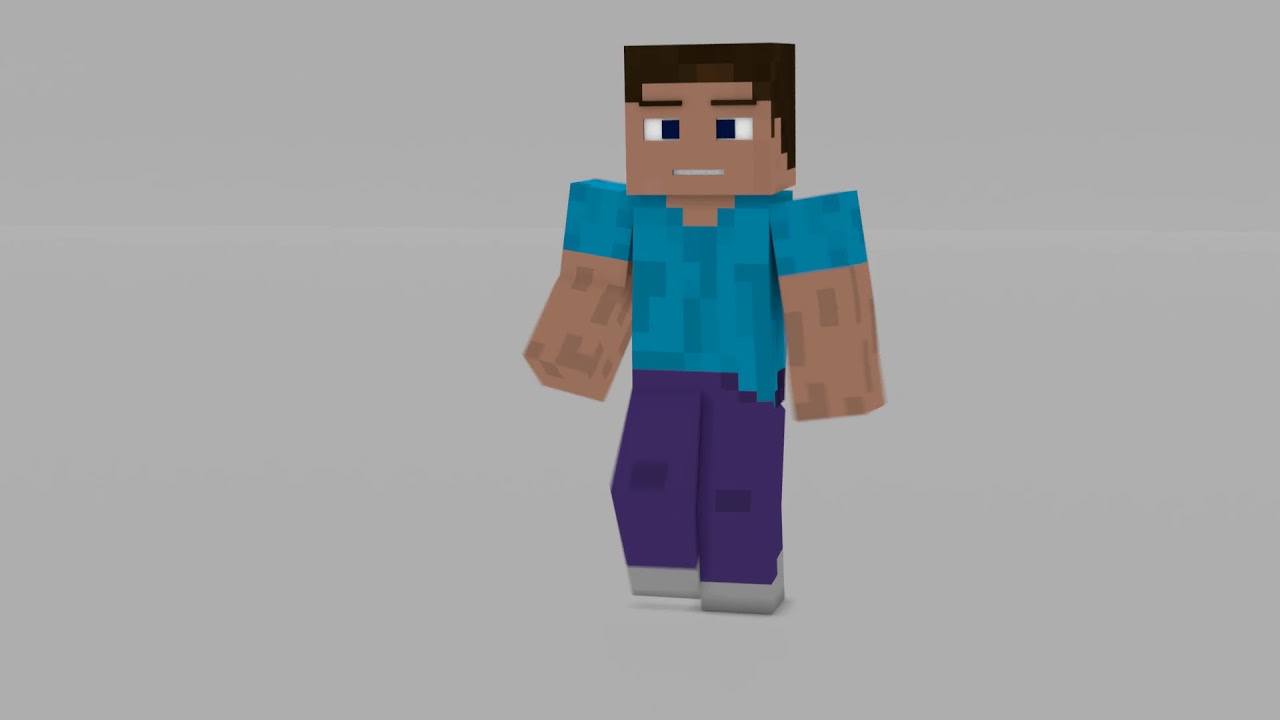 【Minecraft Animation】Walk Cycle Test - YouTube