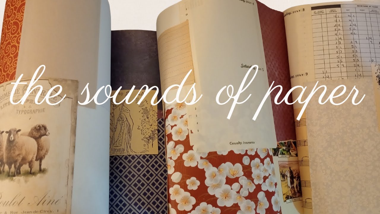 Peaceful Paper Crafting Sounds ASMR Making a Scrappy Franken Paper Roll ...
