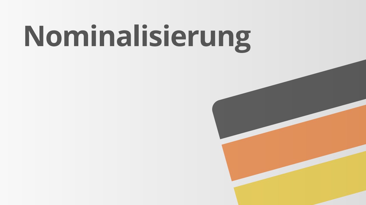 Nominalisierung leicht erklärt | Deutsch | Grammatik und ...