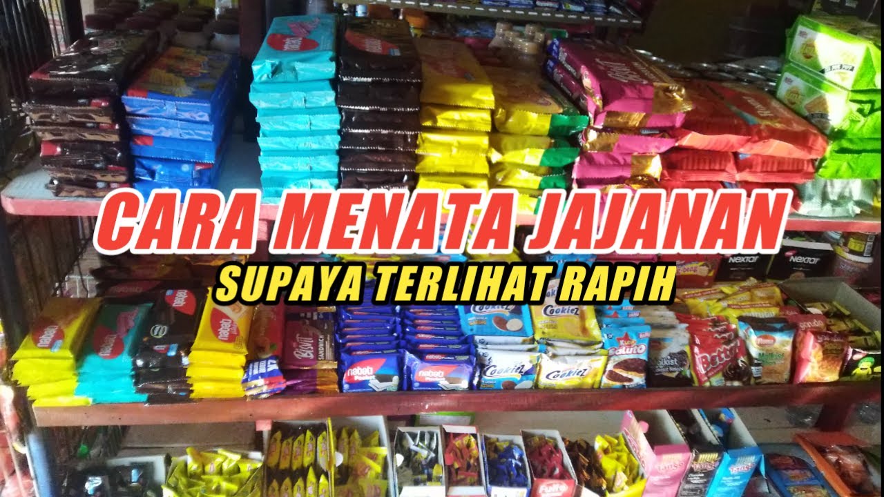 CARA MENATA JAJAN ATAU MAKANAN RINGAN WARUNG SEMABAKO DIKAMPUNG - YouTube