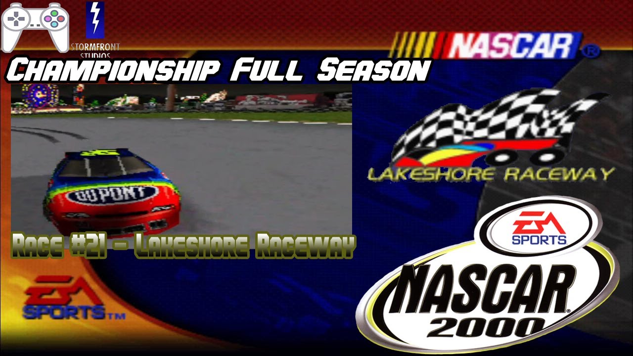 NASCAR 2000 (PS1) - Championship Full Season - Race #22 : Lakeshore ...