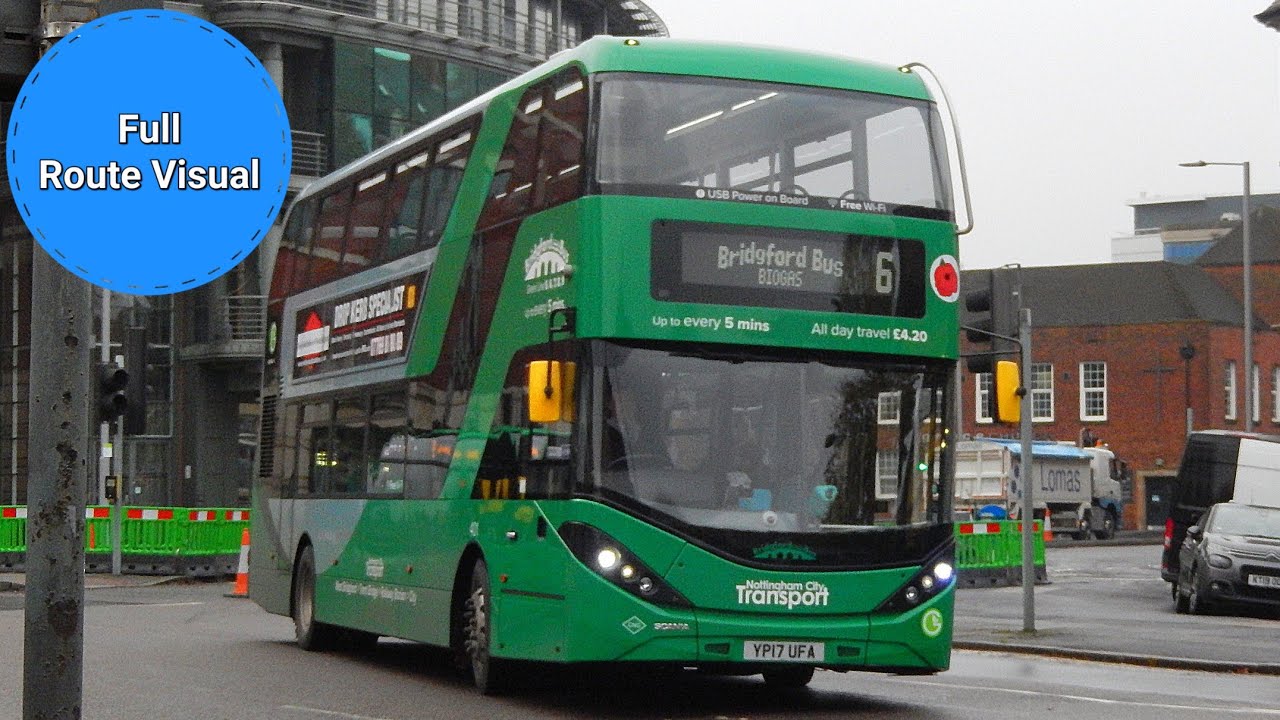 NCT Green Line 6 Full Route Visual- Edwalton to City, Victoria Centre ...