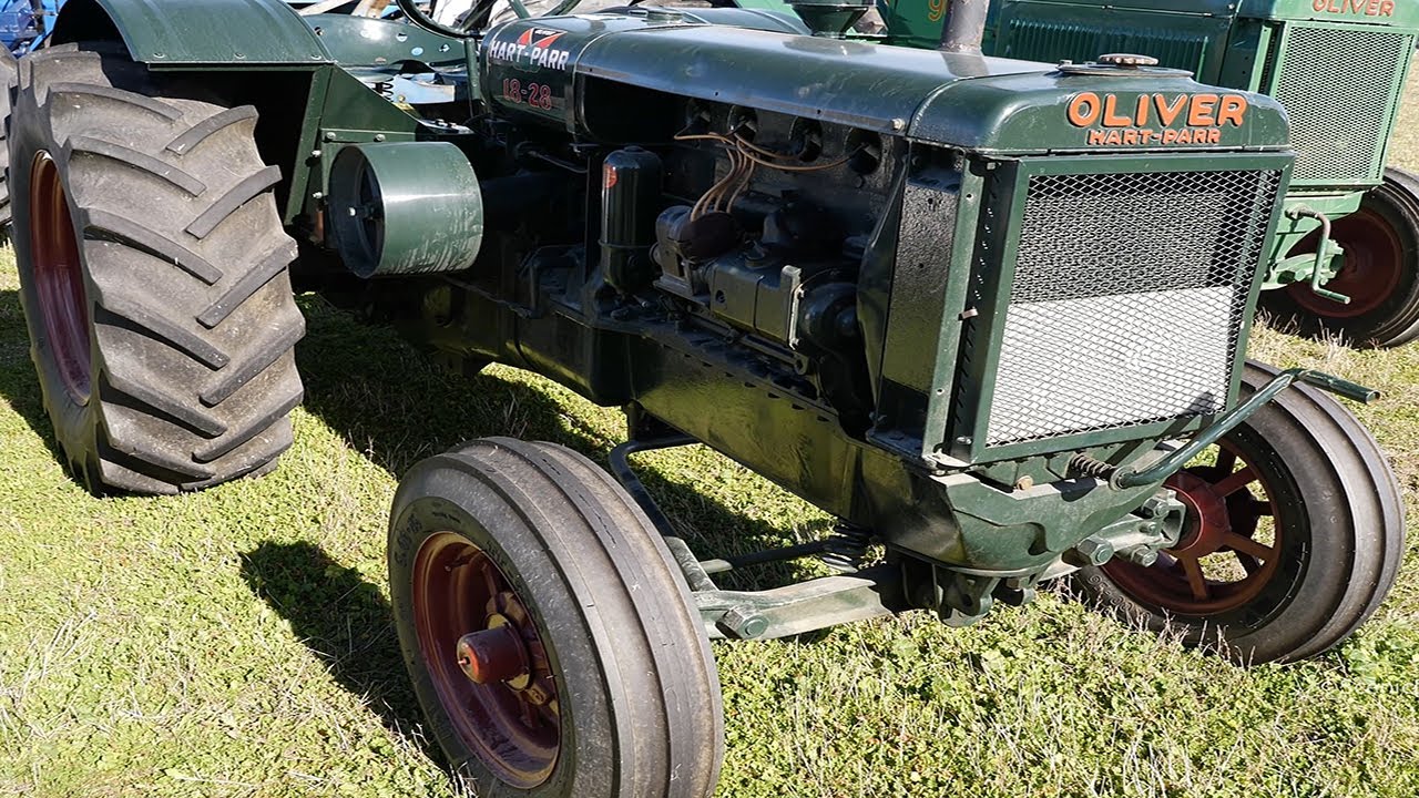 1930-36 Oliver Hart Parr 18-28 Tractor at Wheels at Wanaka 2023 - YouTube