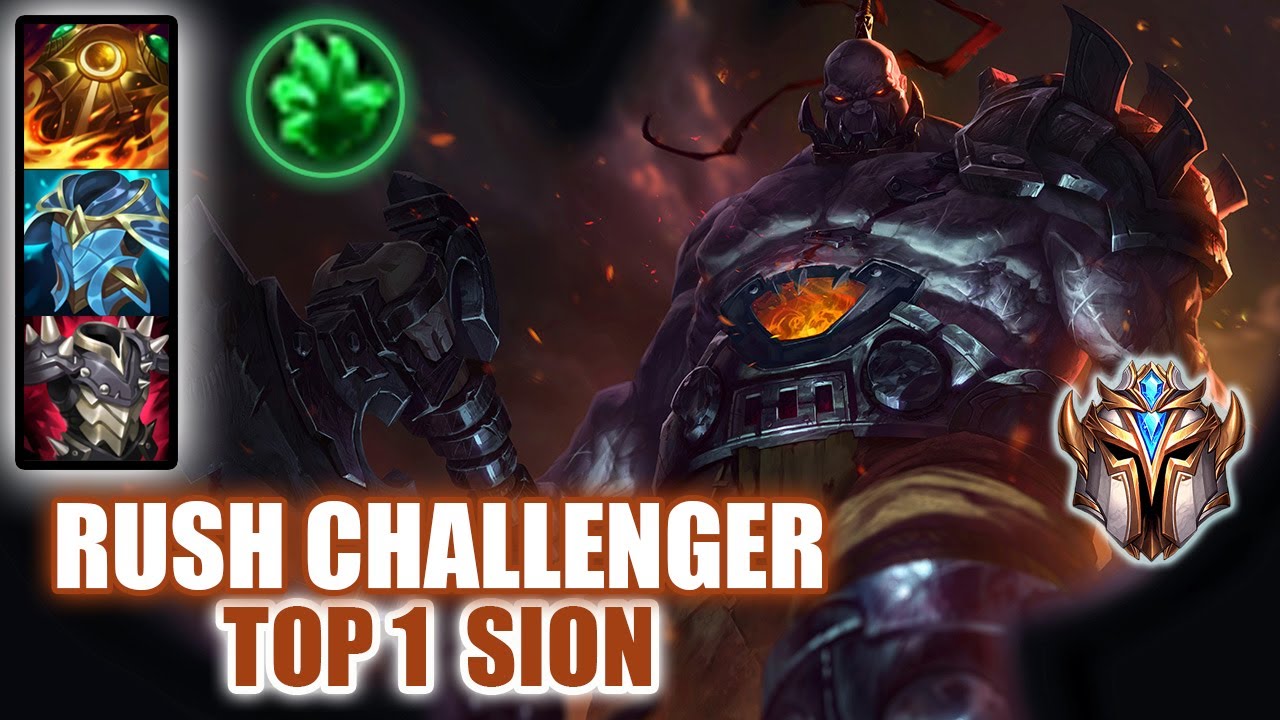 [Wild Rift] Sion TOP 1 - RUSH Challenger ranked game + build - YouTube