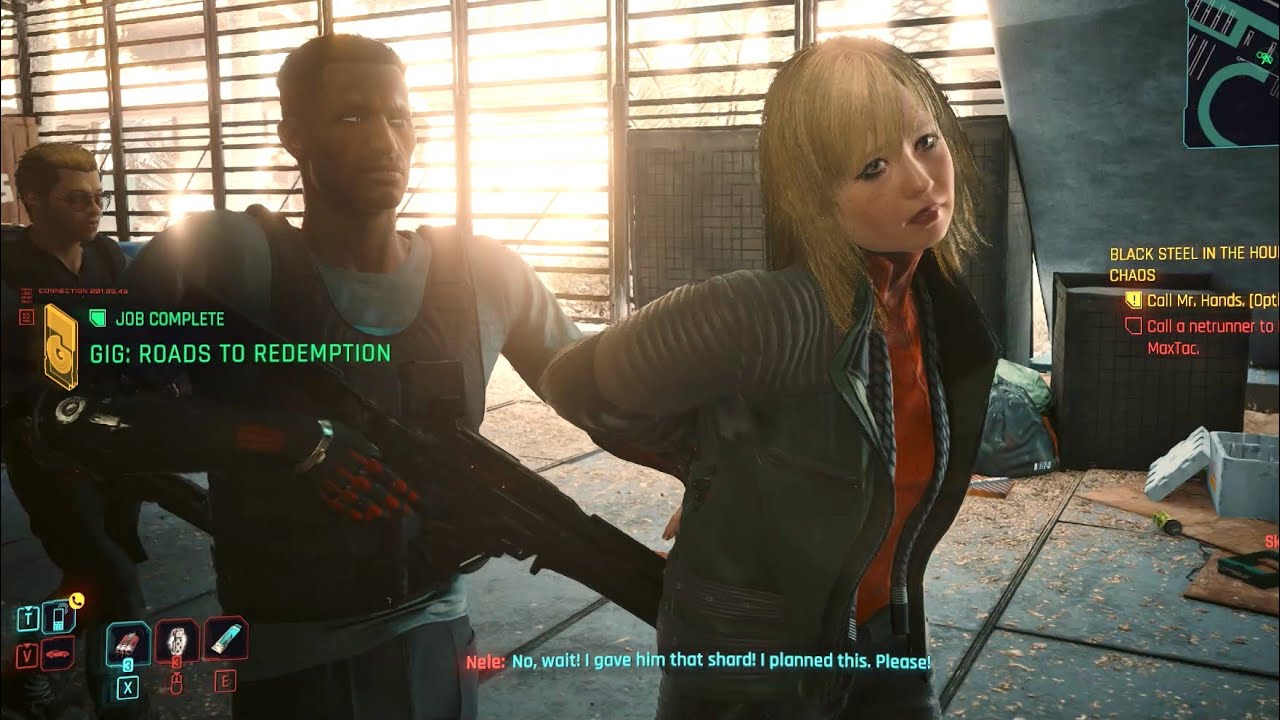 Just let Nele be arrested by Biotechnica - Cyberpunk 2077 - YouTube