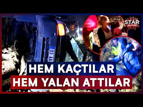 Polisten Kaçarken Kaza Yapan Aile, Üstüne Bir de Ekipleri Kandırmaya Çalıştı | Star Ana Haber