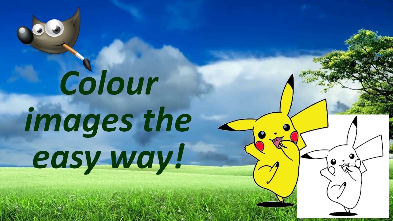 Add color to any image free & fast guide - GIMP tutorial - YouTube