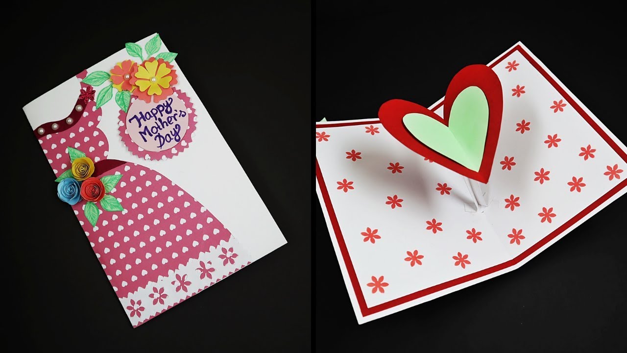 DIY Mothers Day Pop Up Card | Handmade Greeting Card For Mother | How ...