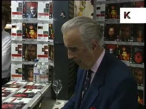 1995 Christopher Lee Interview at Book Signing, 1990s London - YouTube