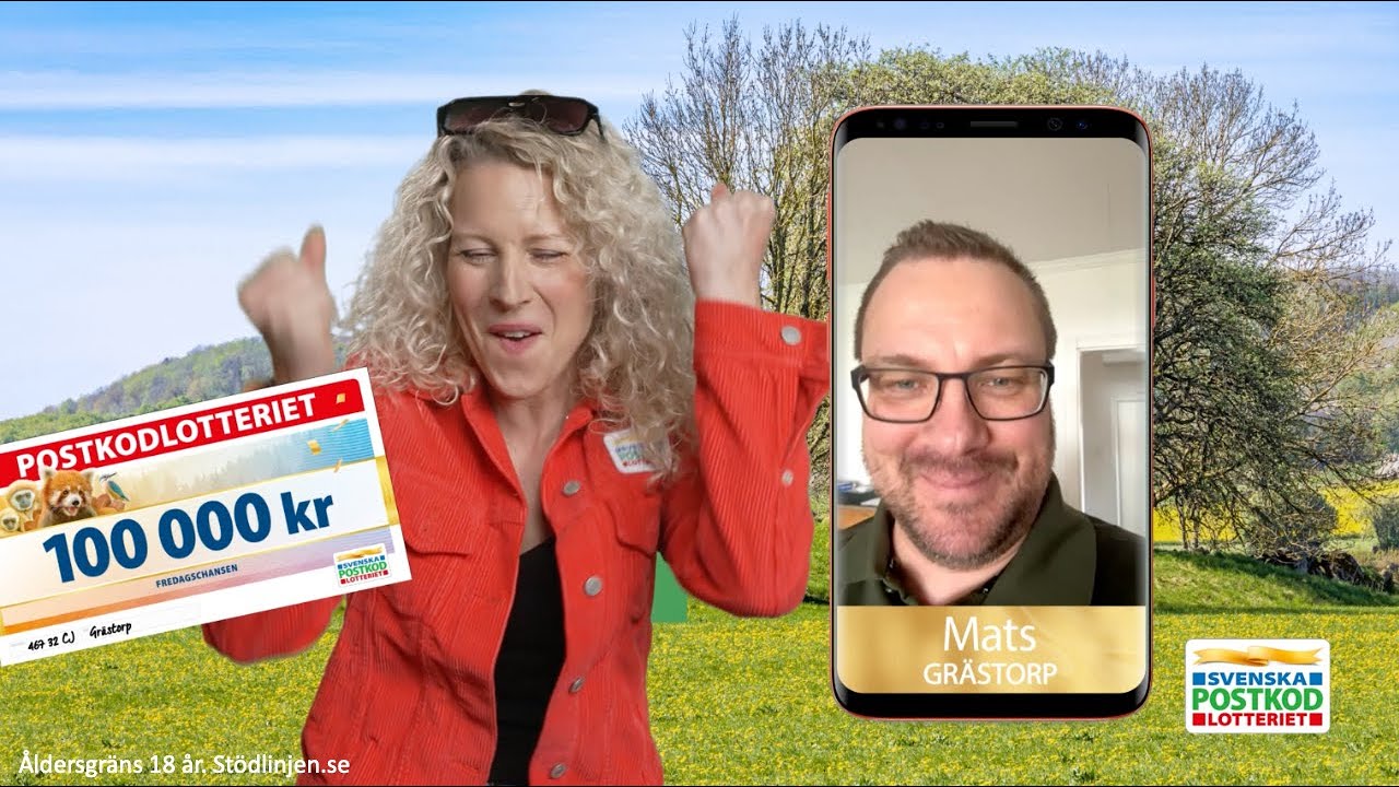 Sandra överraskar vinnare i Grästorp per telefon - Postkodlotteriet ...