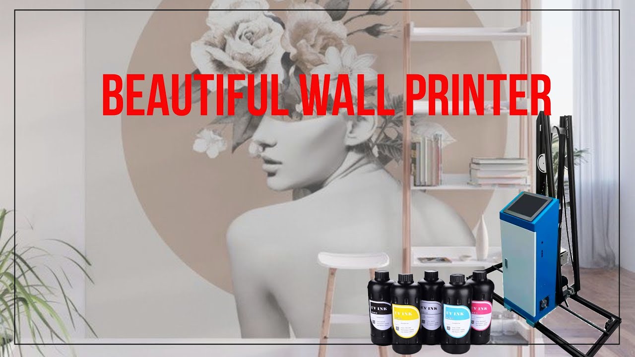 Wall printer. Opportunities to decorate the walls. - YouTube