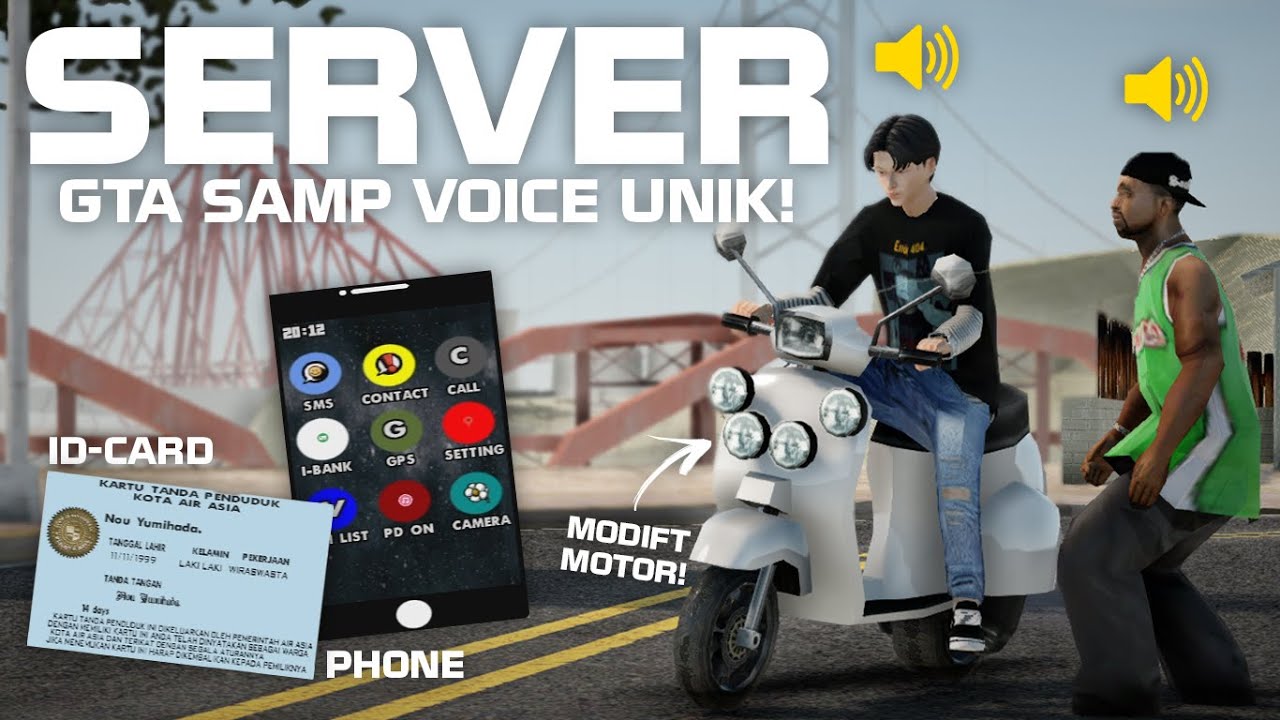 SERVER GTA SAMP VOICE DENGAN FITUR UNIK!! GTA SAMP ANDROID PC - YouTube