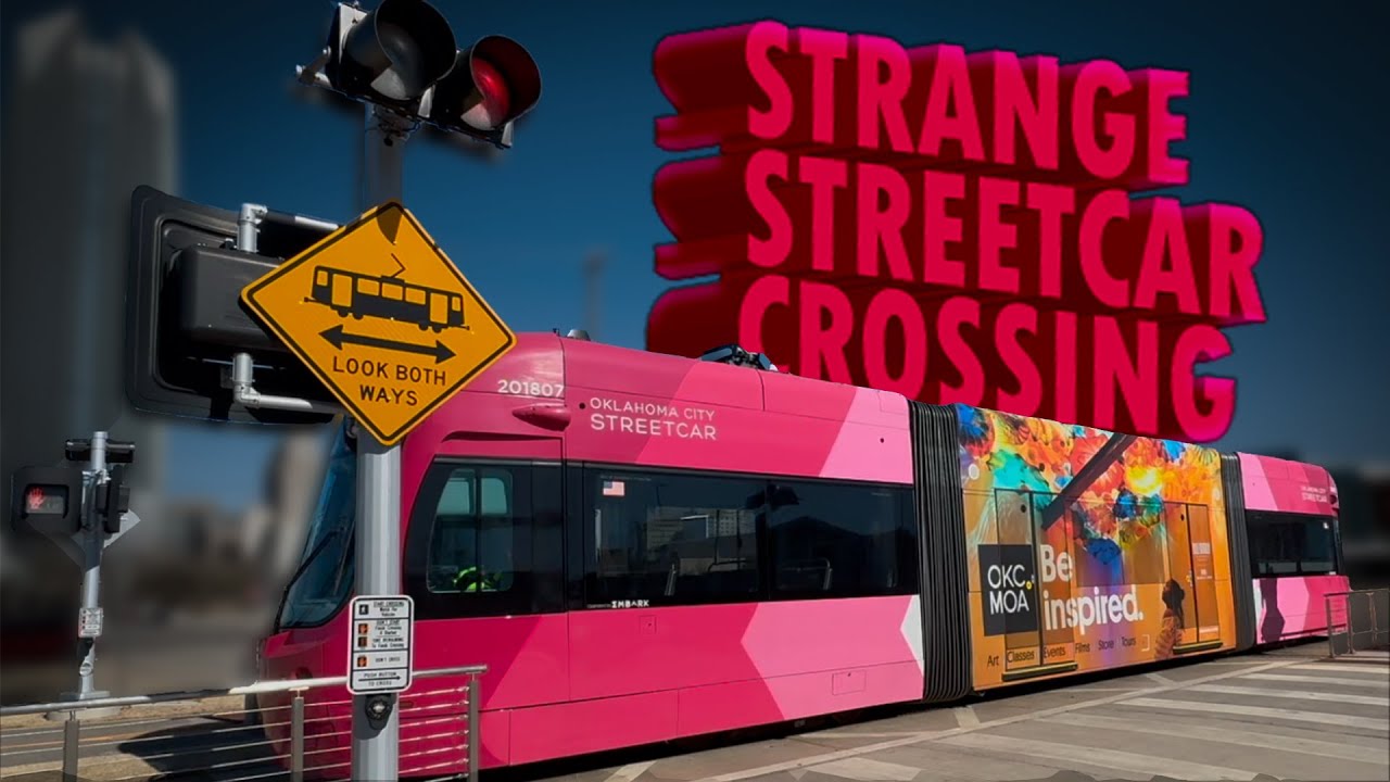 Strange Streetcar Crossing in Downtown Oklahoma City! - OKC Streetcar ...