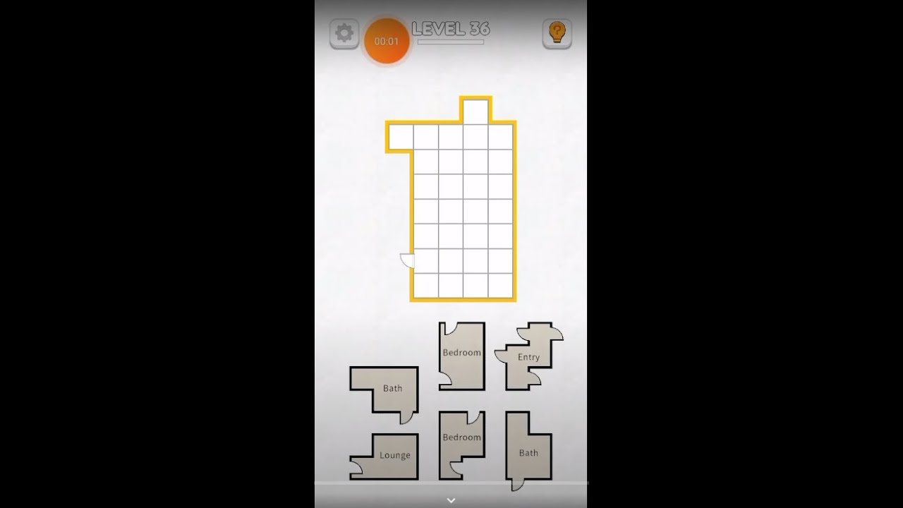 Room Sort Floor Plan Game - Level 36 - Level 37 - YouTube