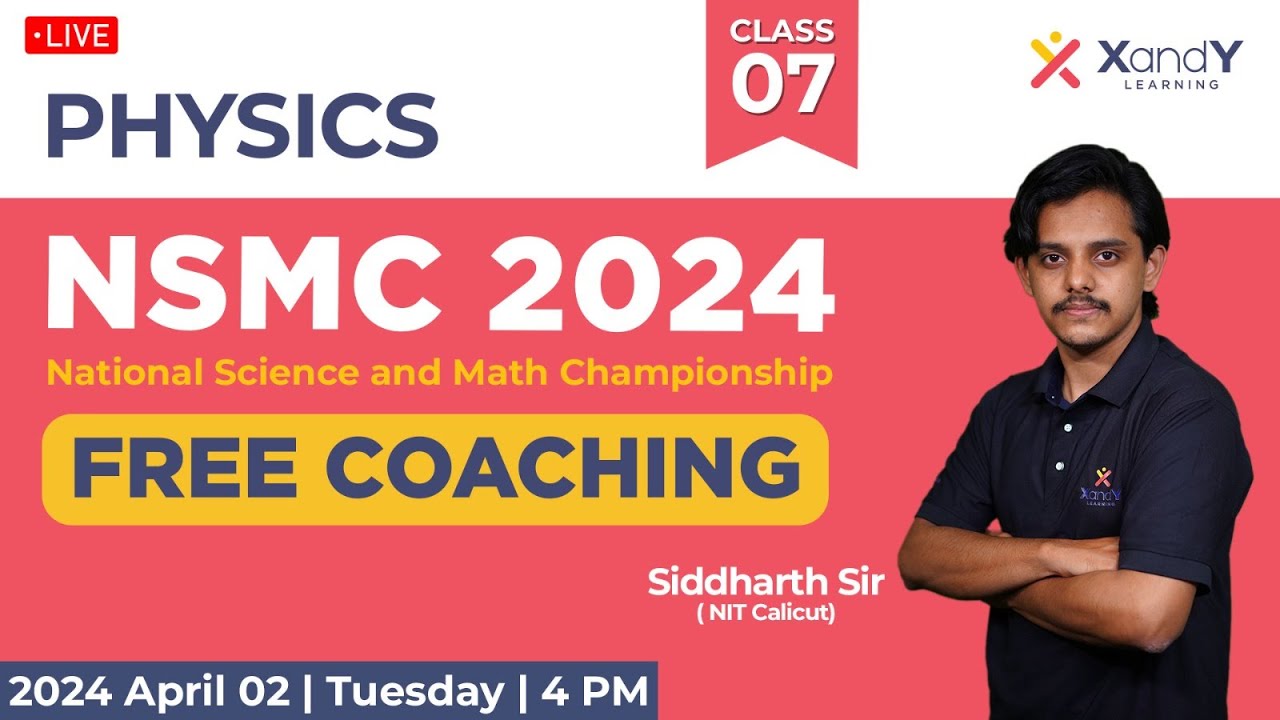 📘 NSMC 2024 Free Coaching | Physics | Class 7 | Siddharth Sir #physics #nsmc - YouTube