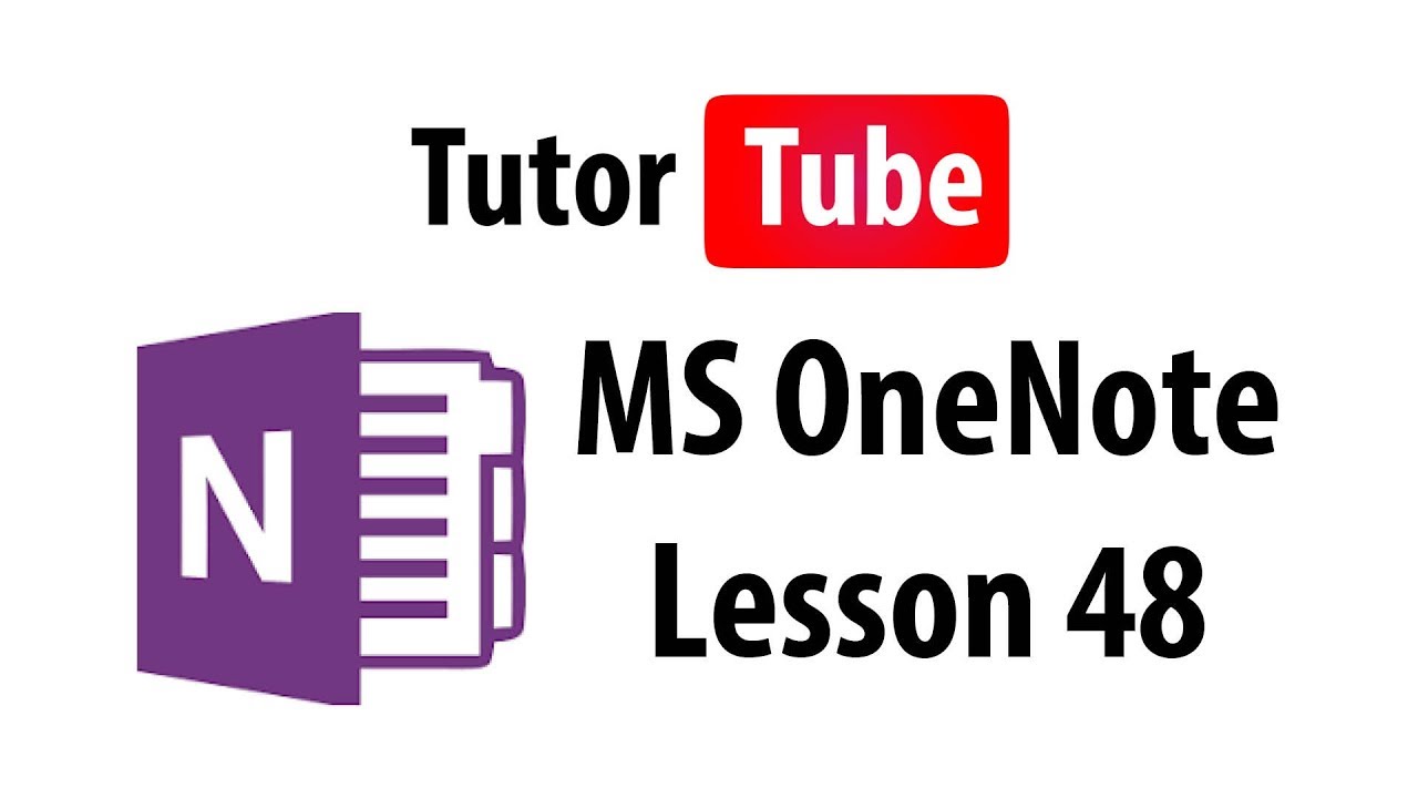 MS OneNote Tutorial - Lesson 48 - Sharing New Notebook and Syncing - YouTube