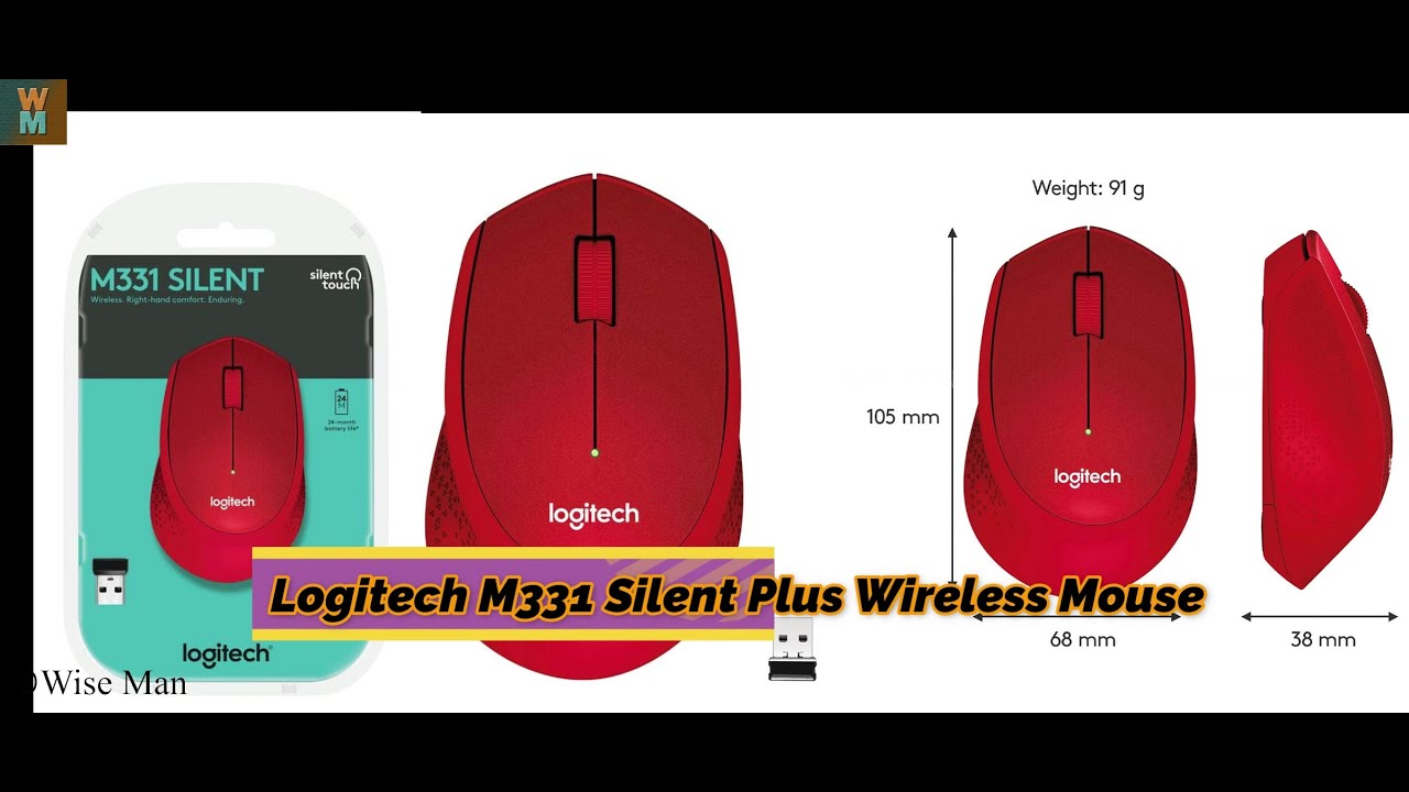 Logitech M331 Silent Plus Wireless Mouse Unboxing and Review - YouTube