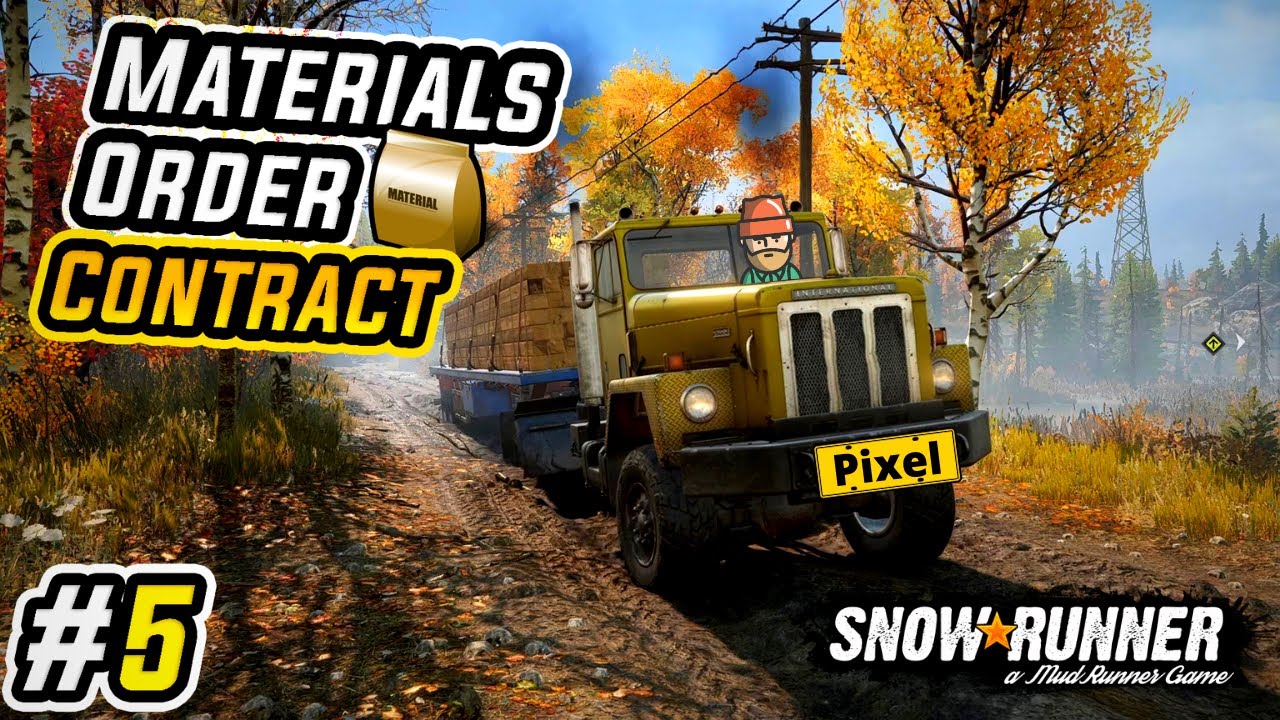 SnowRunner - Materials Order Contract | Husky Forwarding #5 (Gameplay ...
