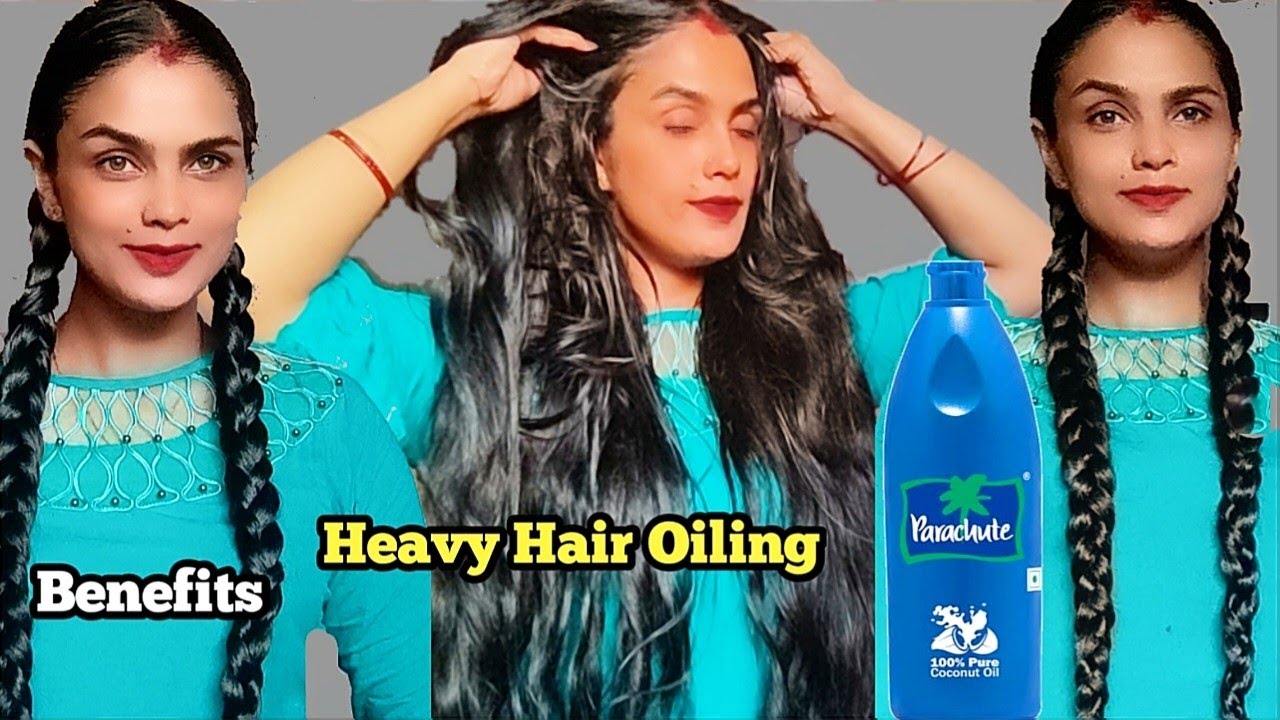 My Long Hair Heavy Oiling Routine / Heavy Hair Oil Benefits/ - YouTube