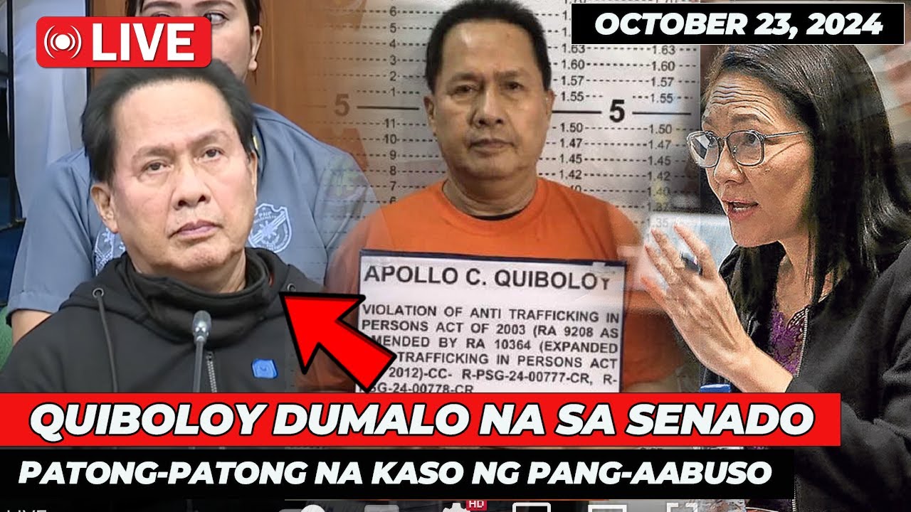 🔴 LIVE! QUIBOLOY HUMARAP na sa SENADO! mga TESTIGO ISINIWALAT na ang ...