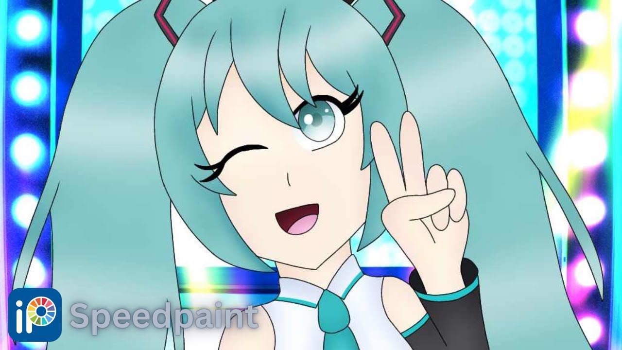Hatsune Miku Speedpaint - YouTube