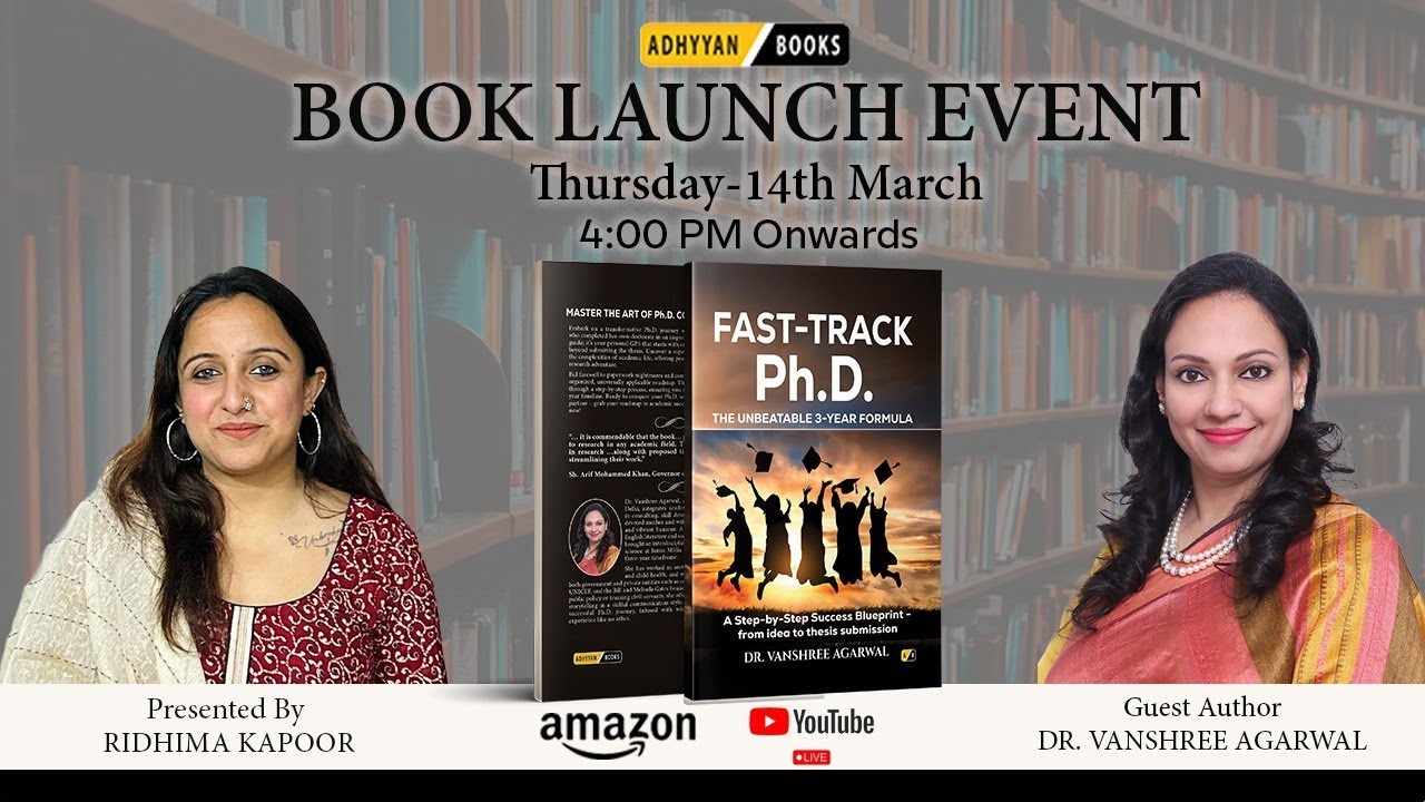 Book Launch Event of the book FAST-TRACK Ph.D. The Unbeatable 3-Year ...