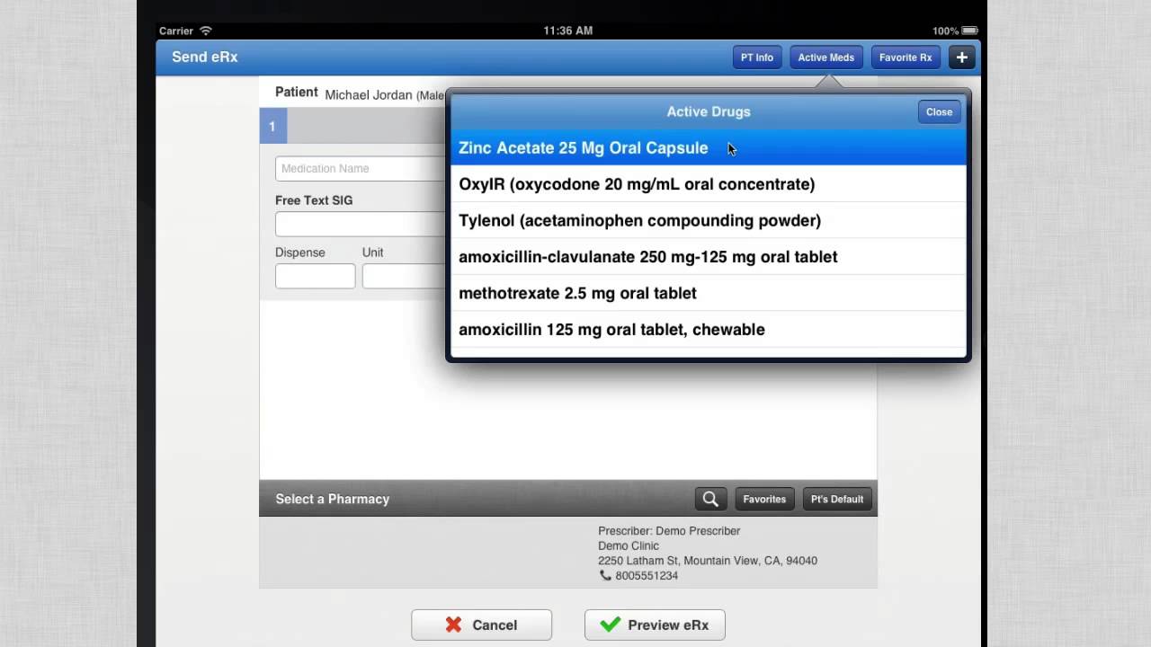 iPad eRx Drug Doctor & Patient Prescription Refill Renewal Requests ...