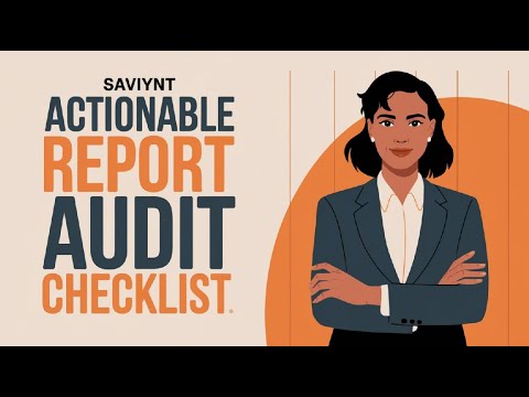 Reconciliation field in Saviynt | Saviynt Actionable Report Audit Checklist - YouTube