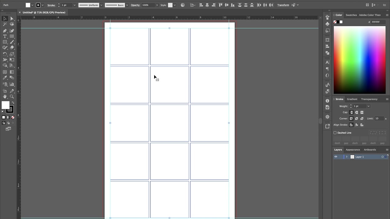 Illustrator CC | Composition | 01 Easy Grid and Guides - YouTube