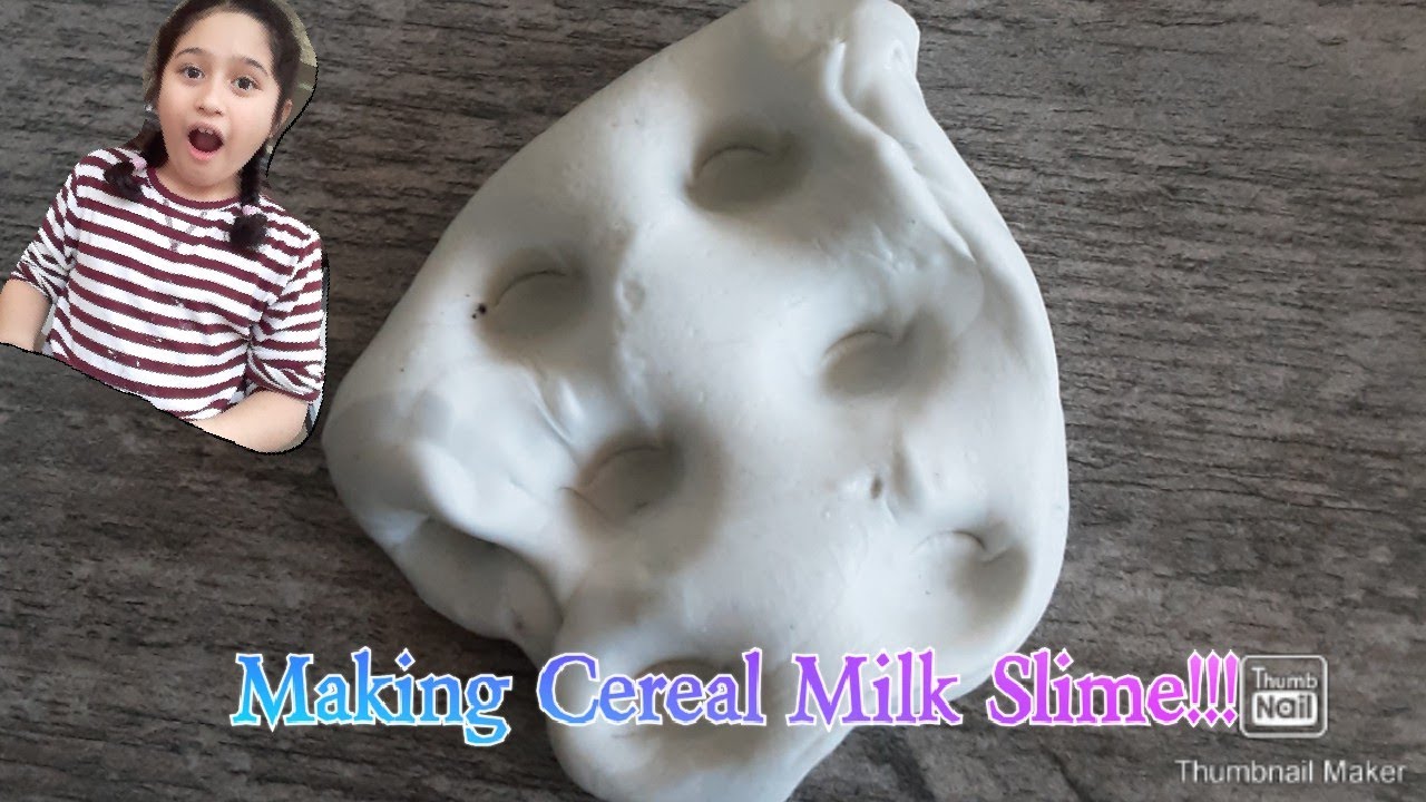 MAKING CEREAL MILK SLIME!!!! - YouTube