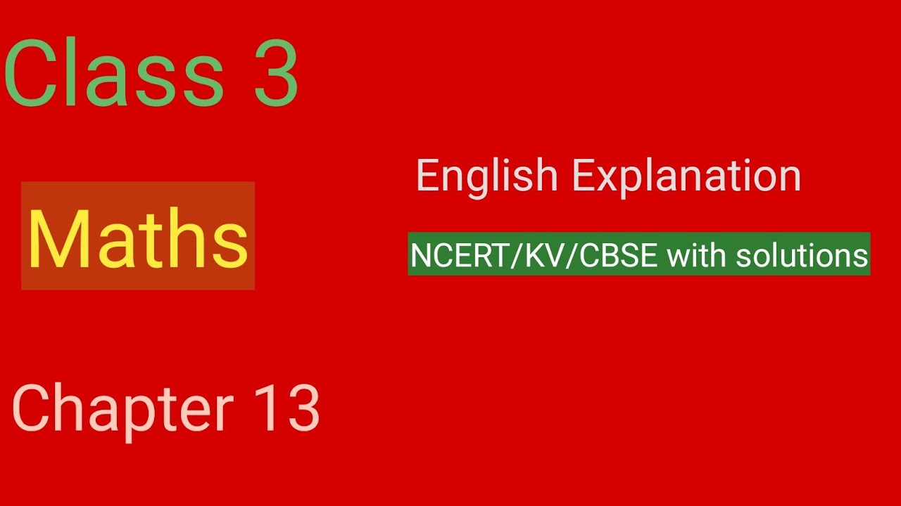 #Study time Class 3|Maths |Chapter 13/Smart Charts/Fully solved from ...