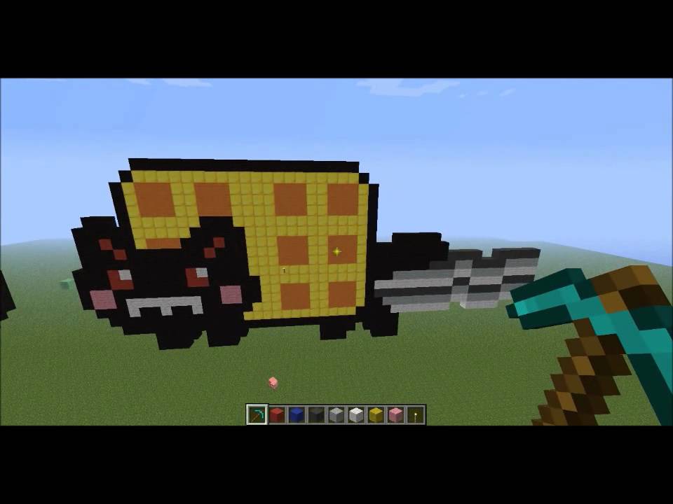 Minecraft Art - Nyan Cat & Tac Nayn - YouTube