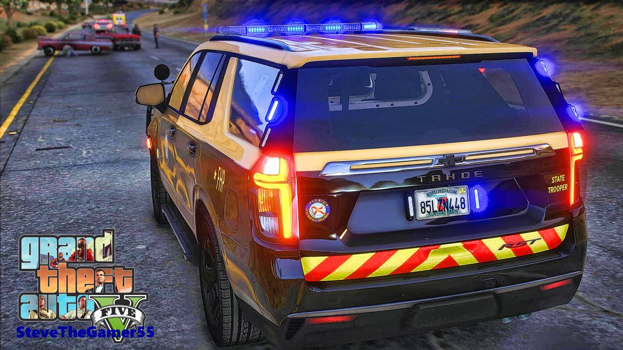 Playing GTA 5 As A POLICE OFFICER Highway Patrol|| FHP|| GTA 5 Mod| 4K ...