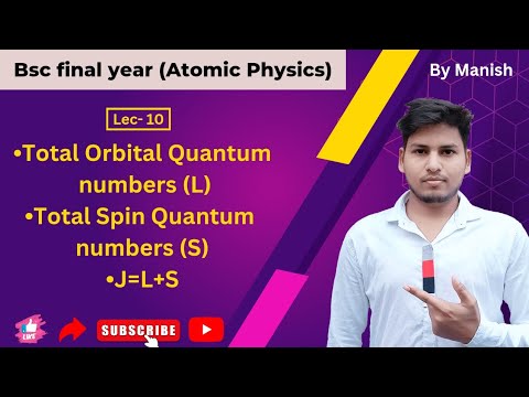 Total Orbital Quantum no.(L)and Total Spin Quantum no.(S)Bsc final year ...