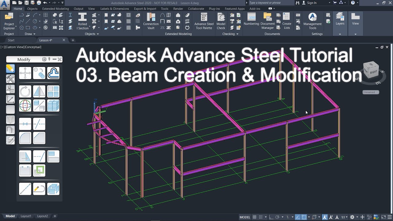 03. Beam Creation and Modification - YouTube
