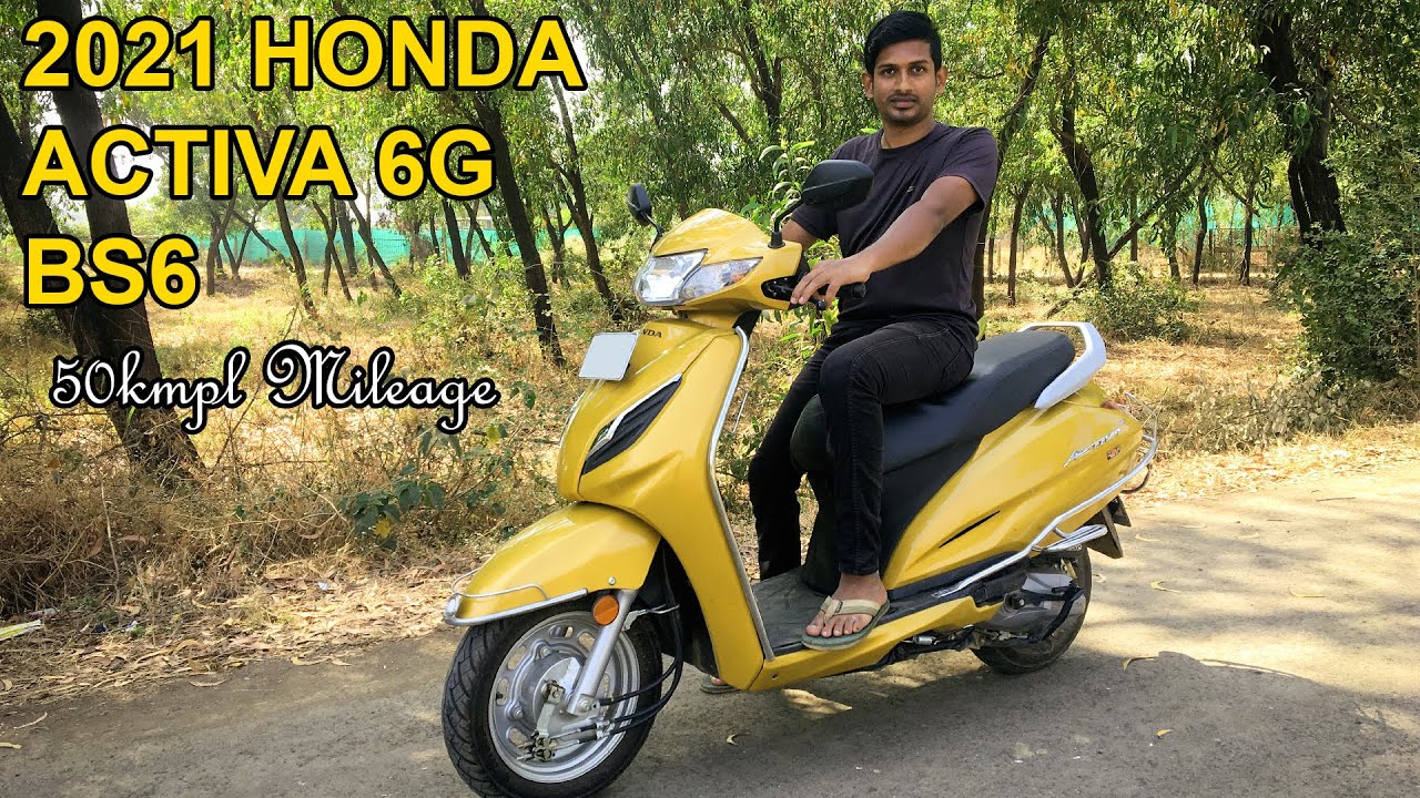 2021 Honda Activa 6G BS6 With All New Features | Price, Mileage, Review ...