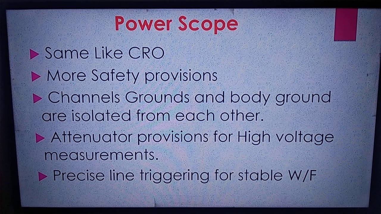 CRO, DSO & Power Scope. - YouTube