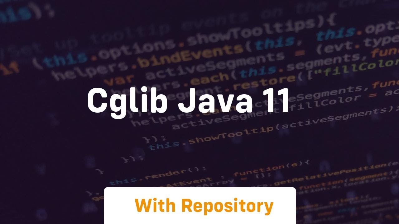 cglib java 11 - YouTube