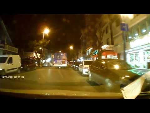 Araç Kamerası ile Çengelköy Beykoz Kavacık Sahil Yolu(Gece Çekimi)