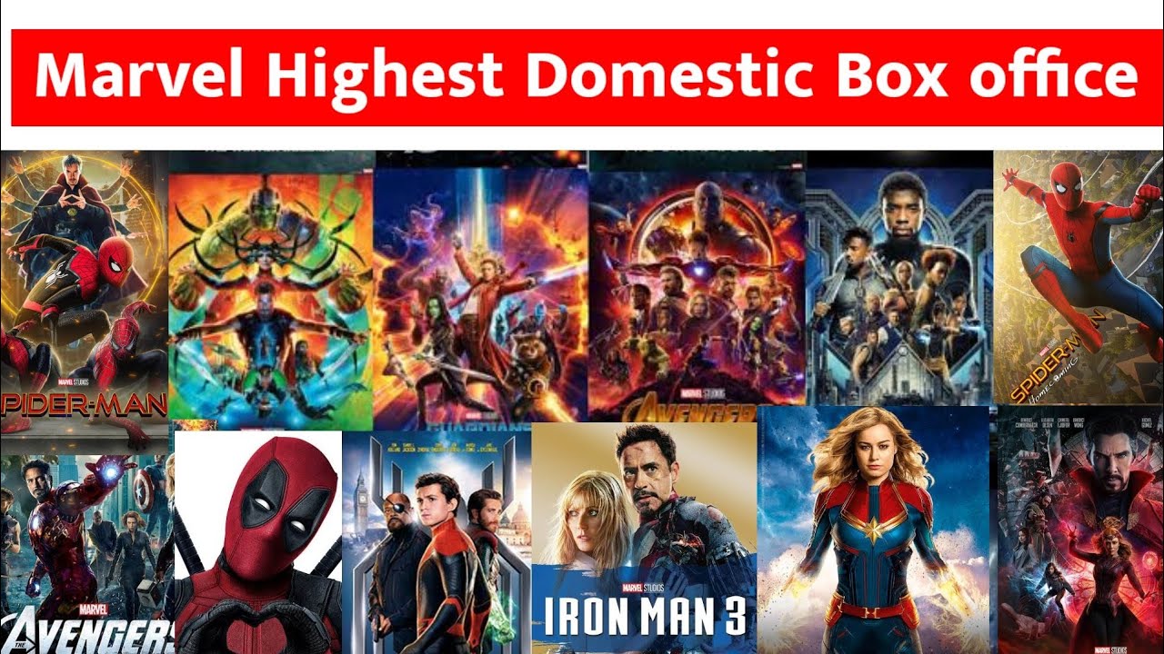 Marvel Highest Domestic Box Office 2002-2022 - YouTube