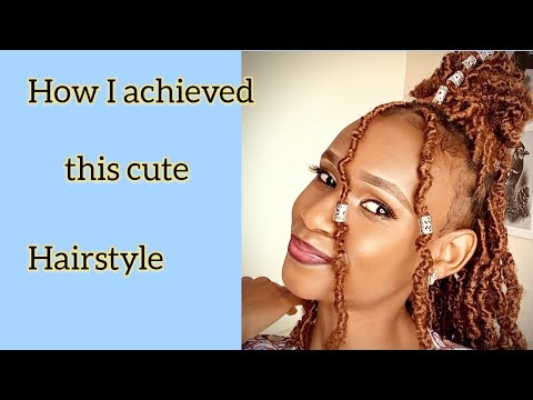 how I achieved this cute hairstyle - YouTube