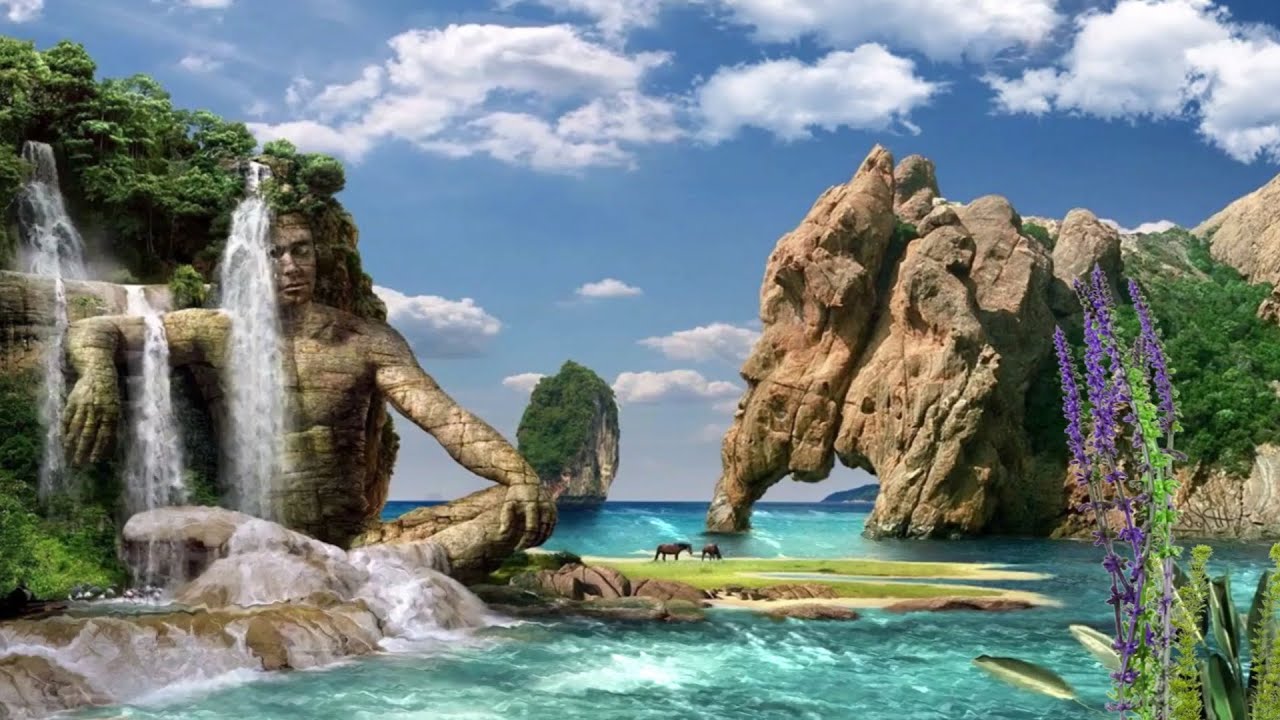 Wonderful Waterfall Water Sound Music For Remove Inner Anger and ...