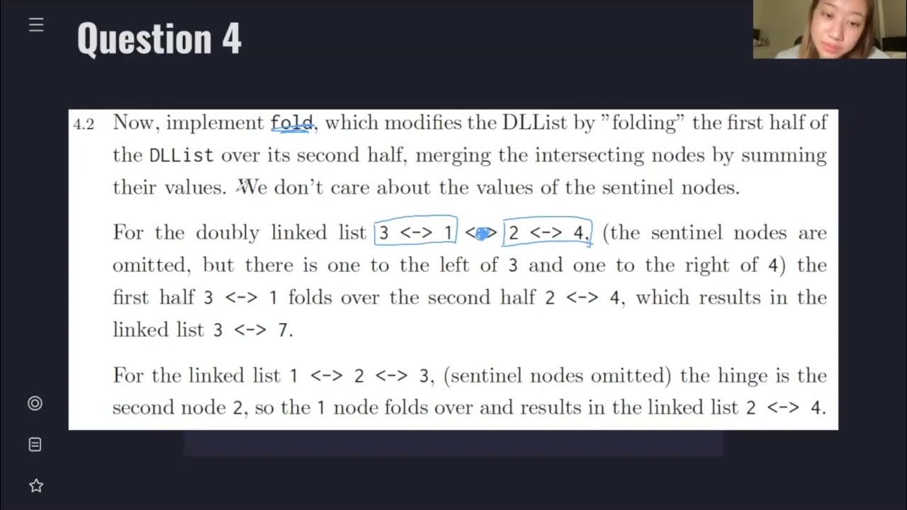 CSM Walkthrough Fold Your Lists / Doubly Linked Lists - YouTube