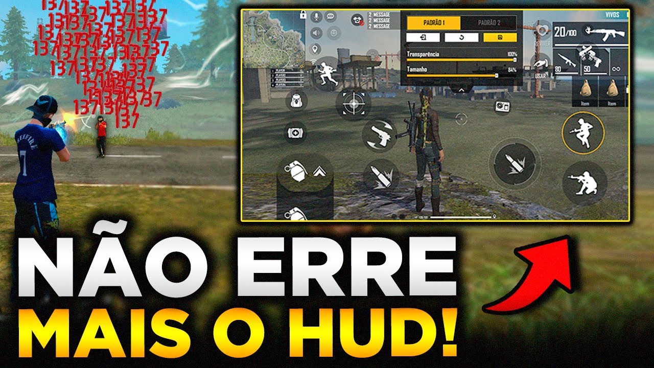 ESSE É O MELHOR HUD 2 DEDOS EM 2023 PARA MOVIMENTAR E TER MELHOR SENSIBILIDADE IGUAL EMULADOR ...