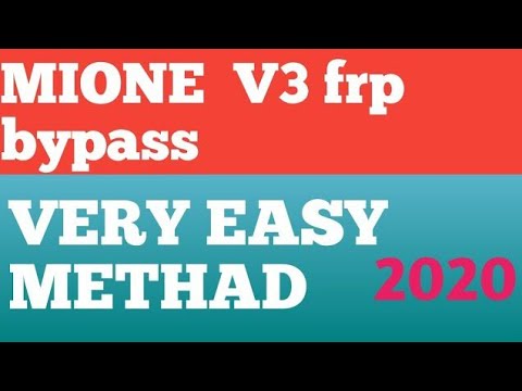 Mione V3 frp bypass without PC - YouTube